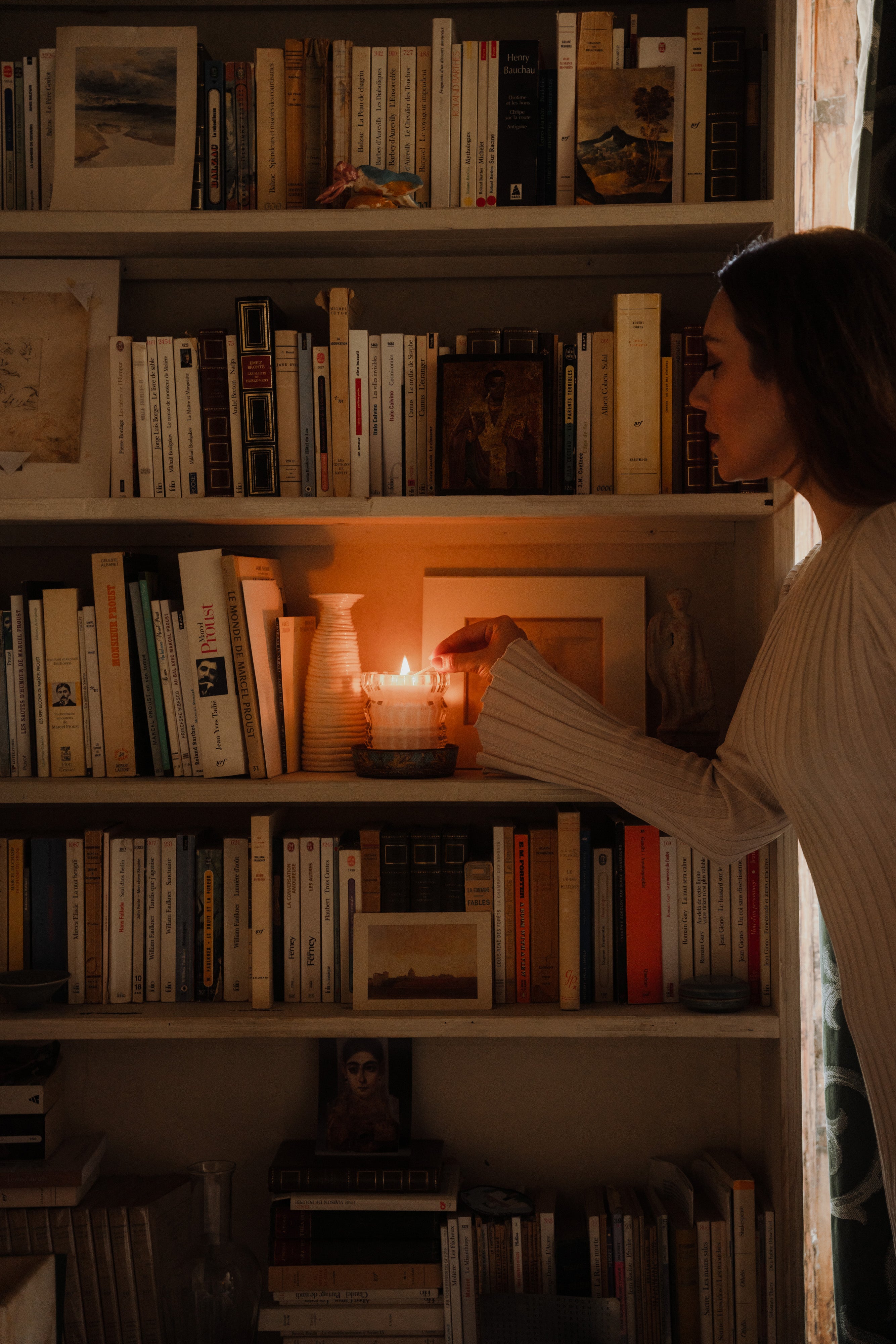 ARLOW | Non-Toxic Candle in Textured Glass Vessel – Auden Lueur